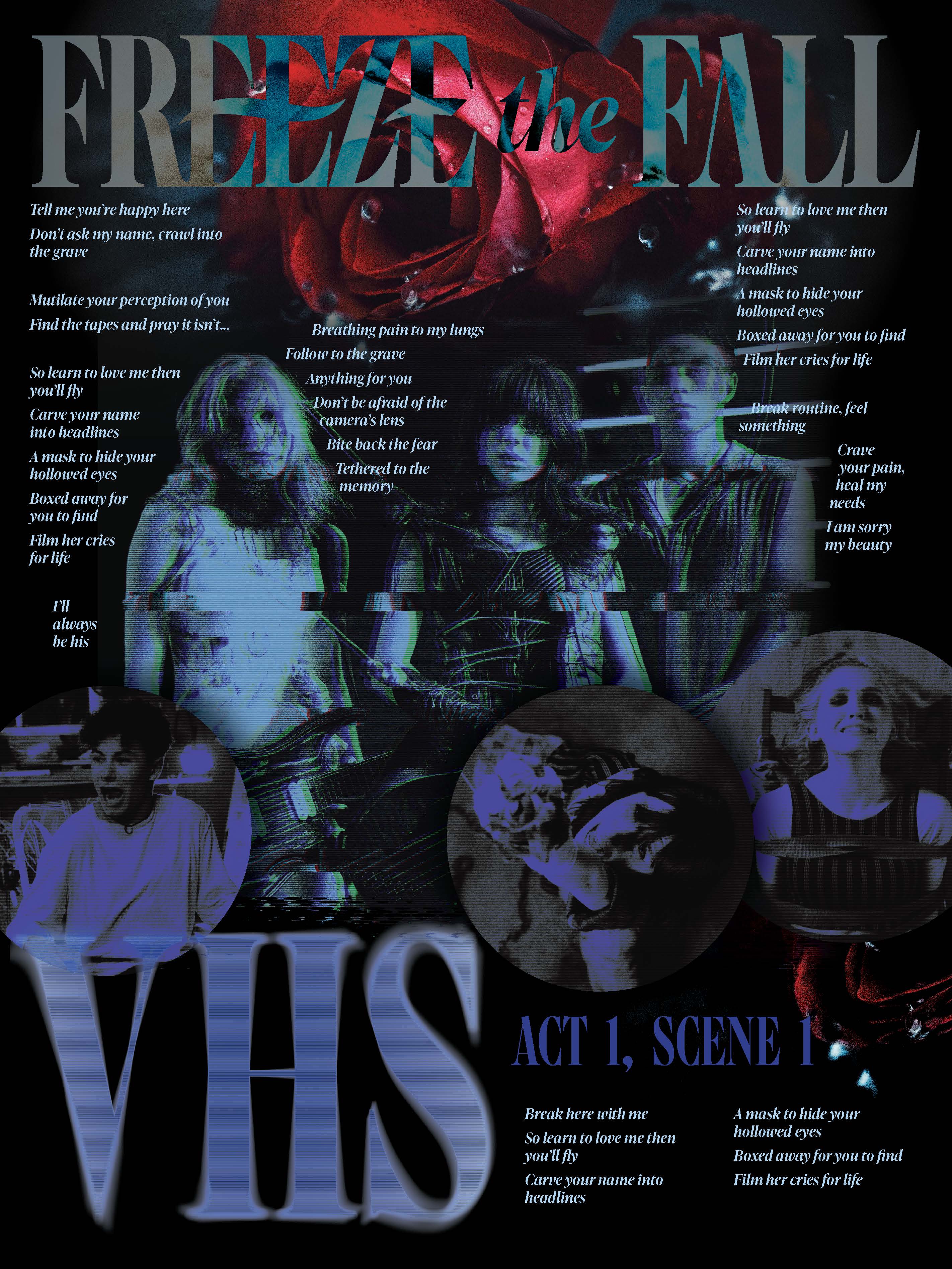 18x24 VHS Lyric Poster – Freeze The Fall Band